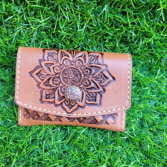 Hand Crafted | Accessories | Hand Tooled Card Holder | Poshmark